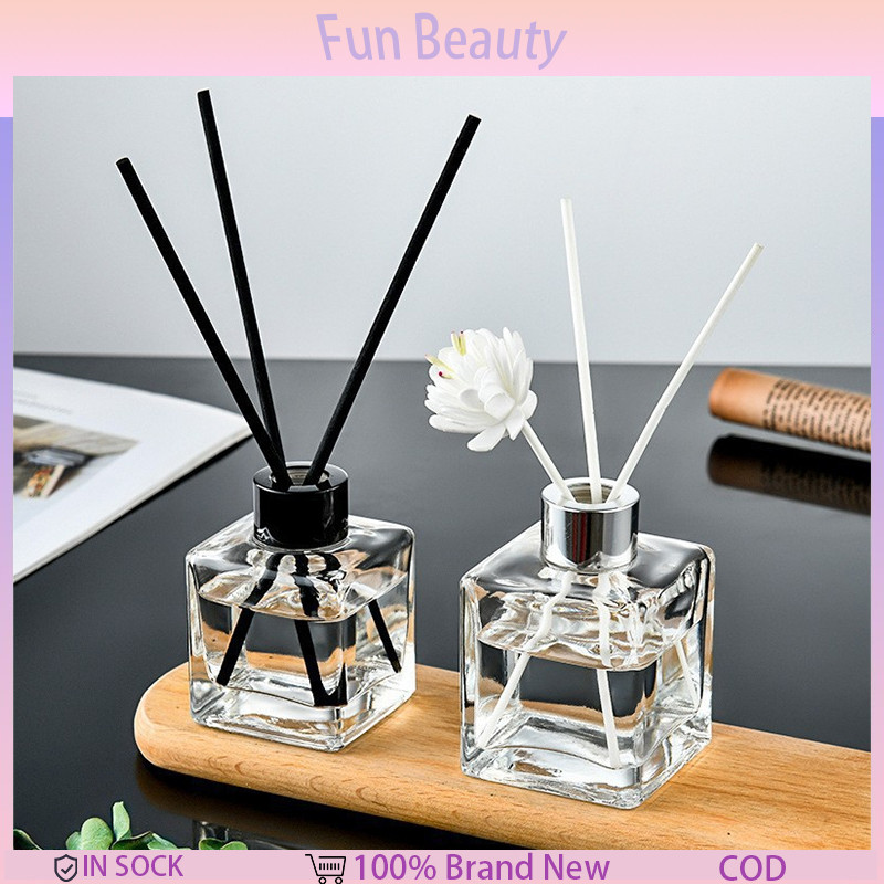 Reed Diffuser Empty Bottle 50mL Glass Decoration Bottles Silver Gold ...