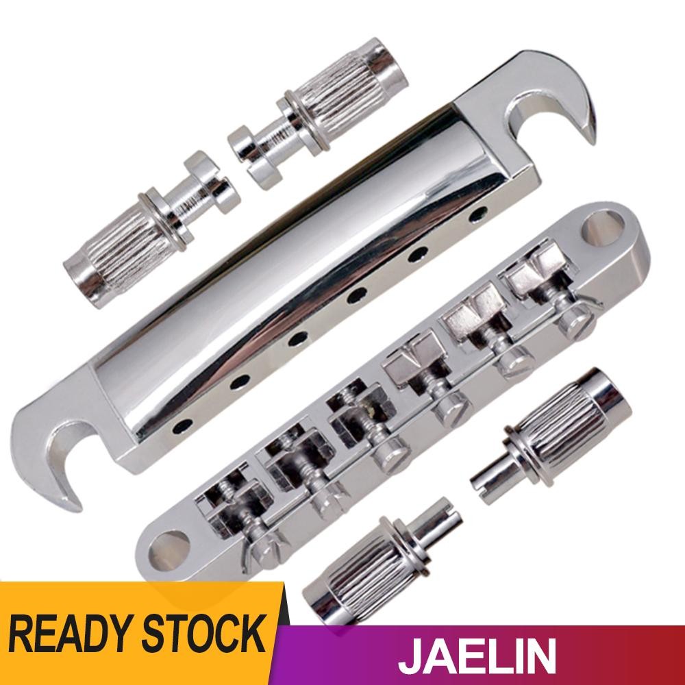 Electric Guitar Bridge Metal Locking Roller Saddle Rustproof Tailpiece ...