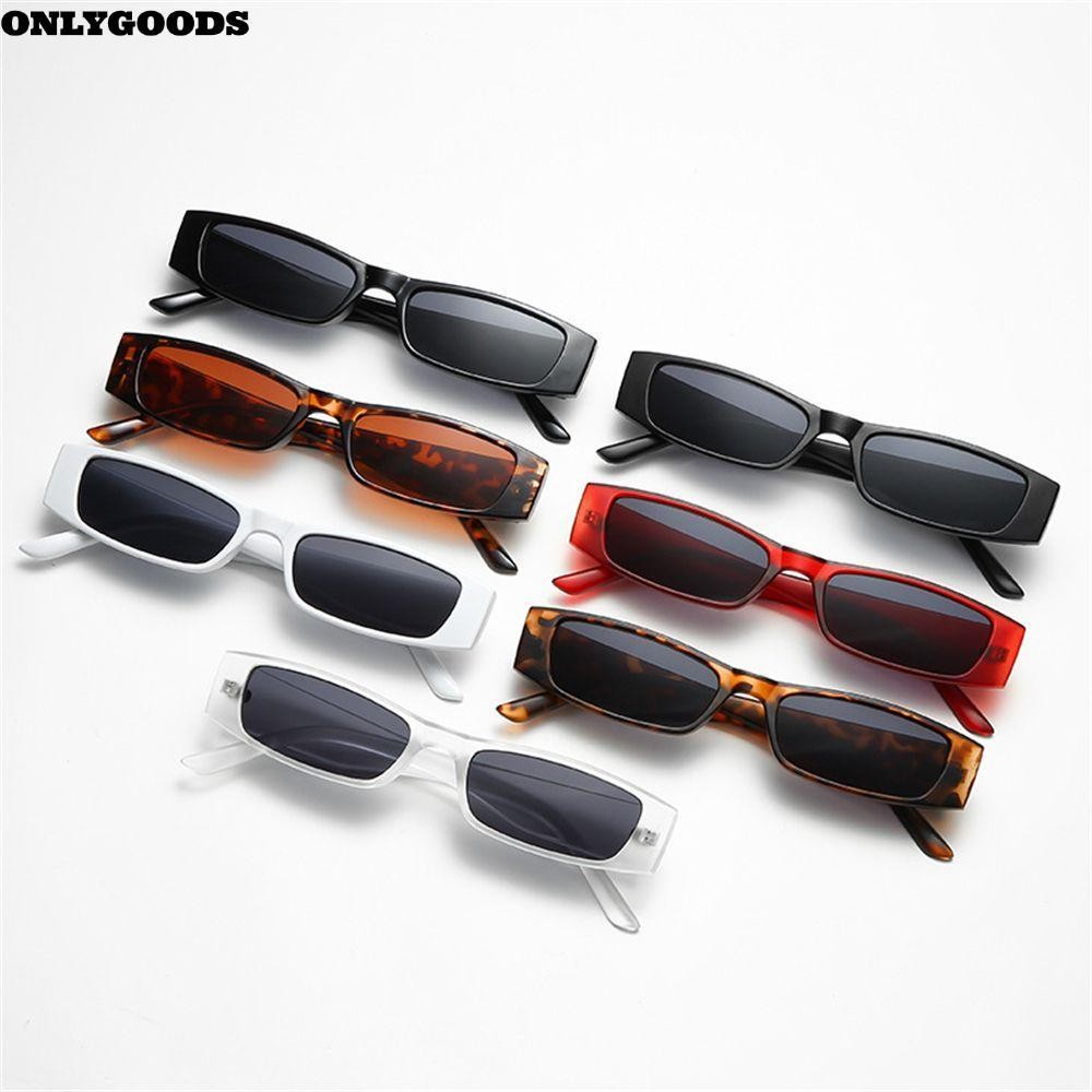 ONLY Small Rectangle Sunglasses Women's Fashion Retro Square Narrow ...