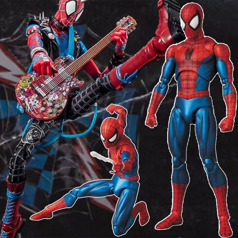 CT Toy Spider Man Action Figure Punk Spider Man Collection Fiqures ...