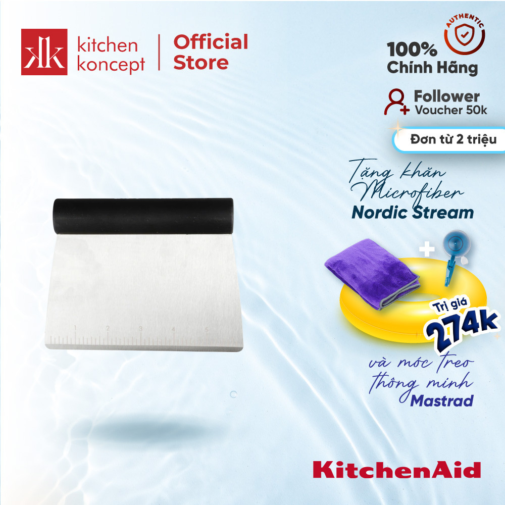 KITCHENAID Multi-Purpose Dough Scraper Black | Shopee Philippines