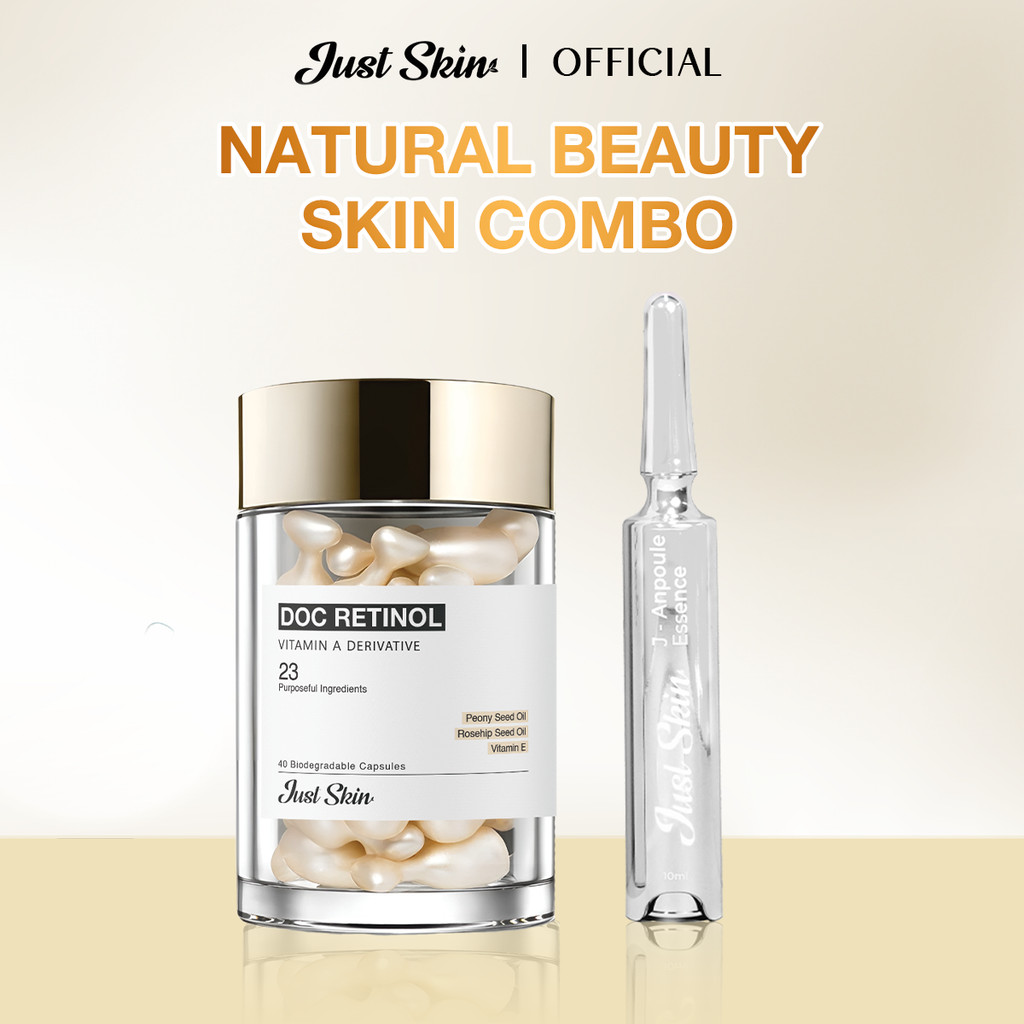 Just Skin Natural Beauty Combo with Doc Retinol + J-Anpoule Lip Balm ...