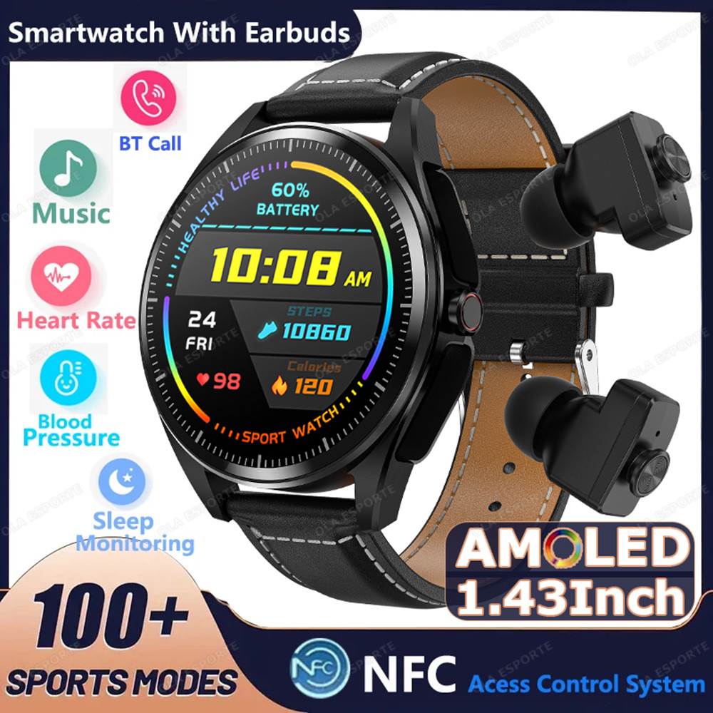 2025 New TWS Smart Watch Earphone 3 in 1 Phone Call Smart Watch for Men ...