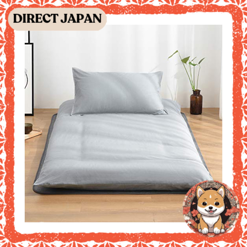 Kumori Fitted Futon Cover Single 100% Cotton Washed Texture Compatible ...
