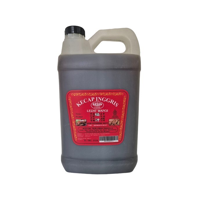 Basan Food English Soy Sauce 5 Liter Jerry Can Worchestershire Sauce ...
