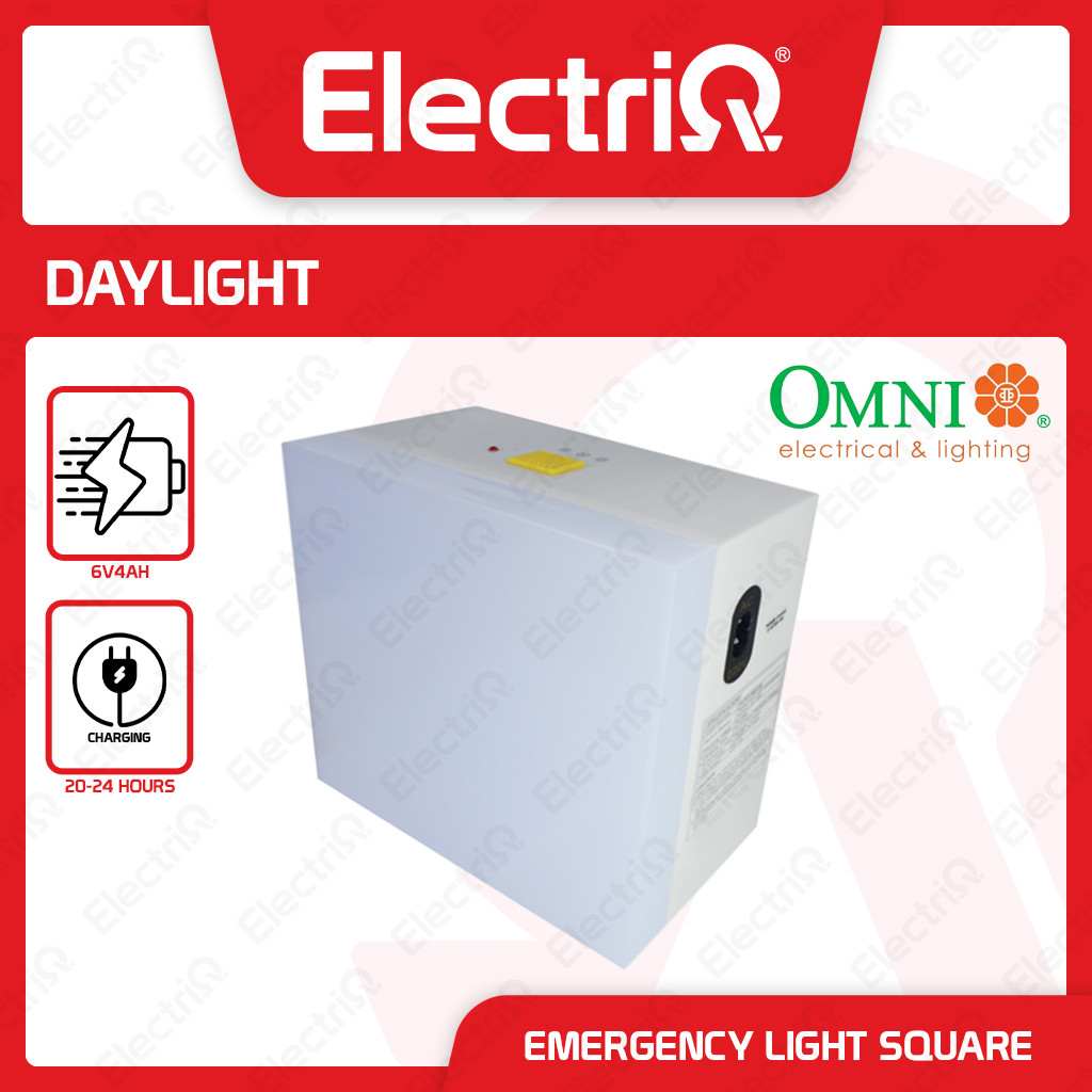 Electriq | Omni LED Rechargeable Emergency Light Square with USB Charger AEL-640 | Shopee ...