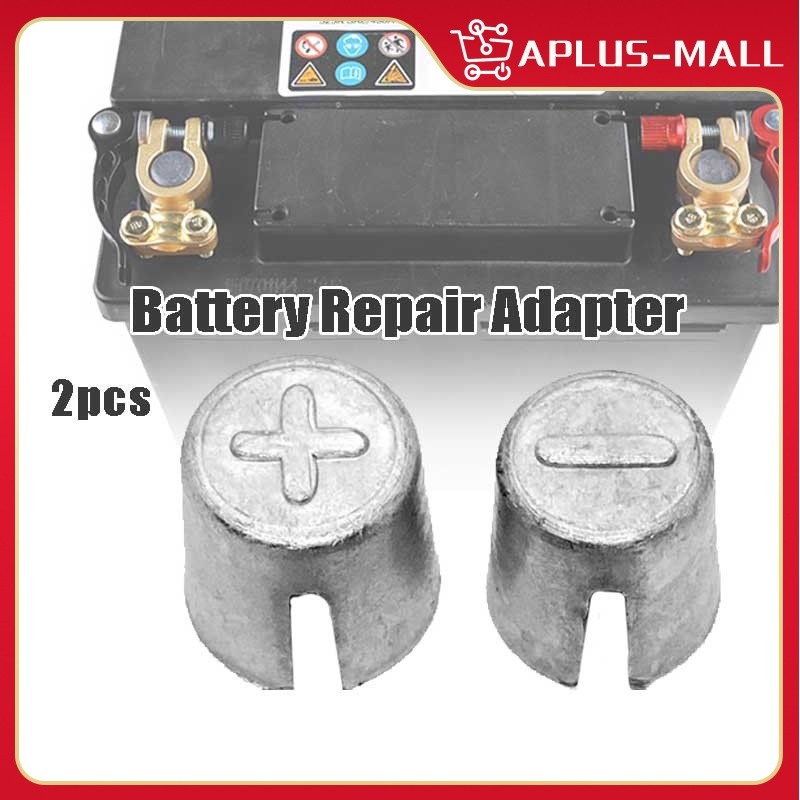 1 Pair Battery Terminal Post Adapter / Car Positive Negative Post ...