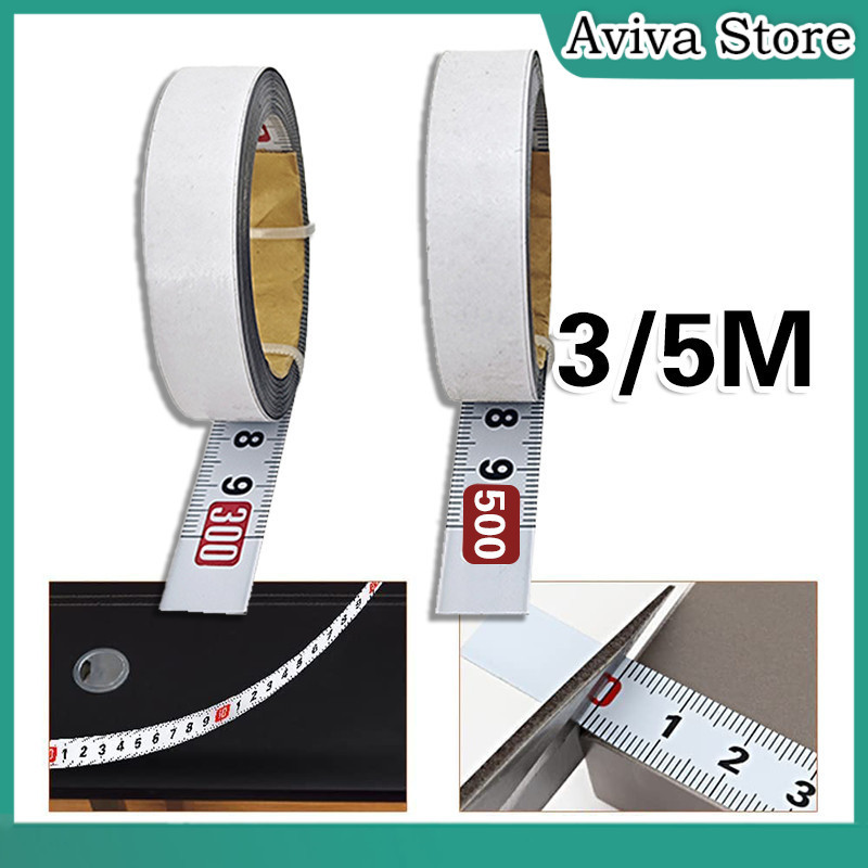 3M/5M Self Adhesive Ruler Measure Tape ,Metric Ruler ,Rust-Proof Ruler ...