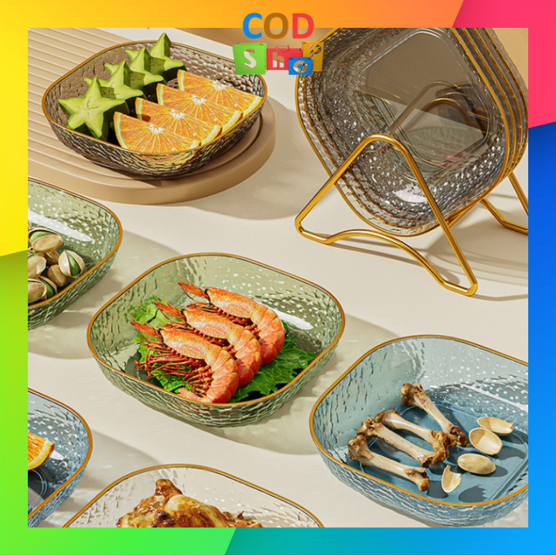 - H6481 Diamond Food Plate / Fruit and Snack Plate / Luxury Style Snack ...
