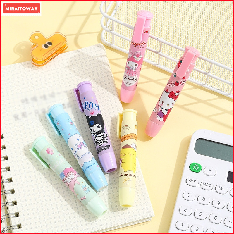 【⚡MT】1Pcs Creative Cartoon Push Eraser Pen Elementary School Students ...