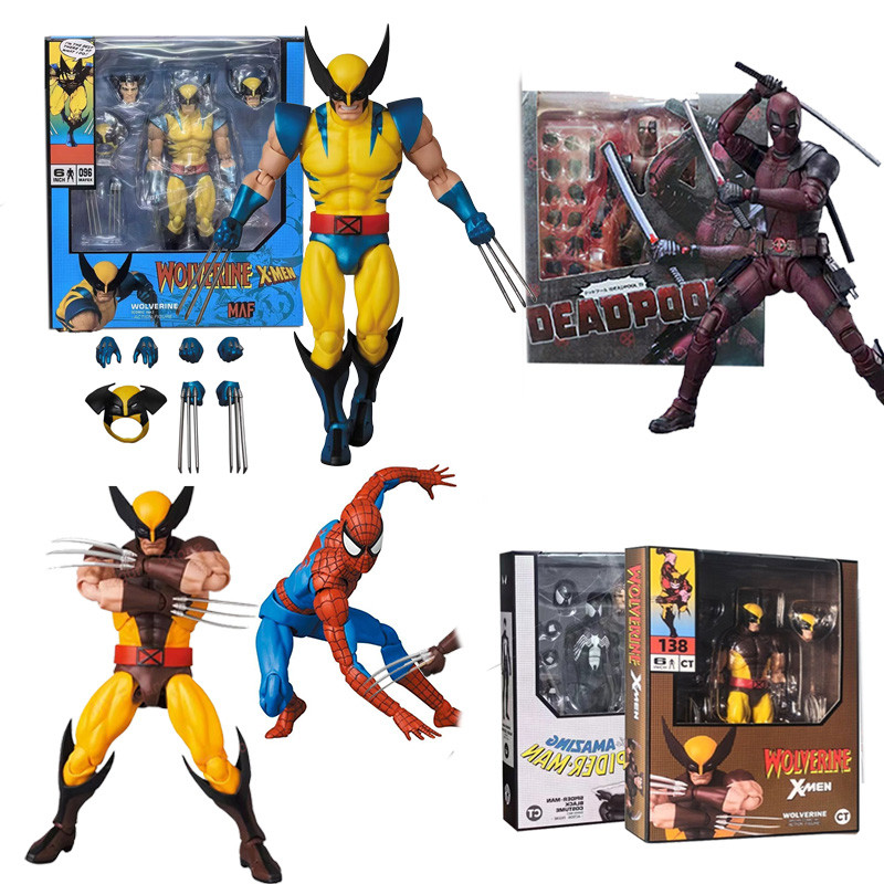 Mafex 096 Wolverine Mafex 138 Wolverine Action Figure SHF Deapool ...