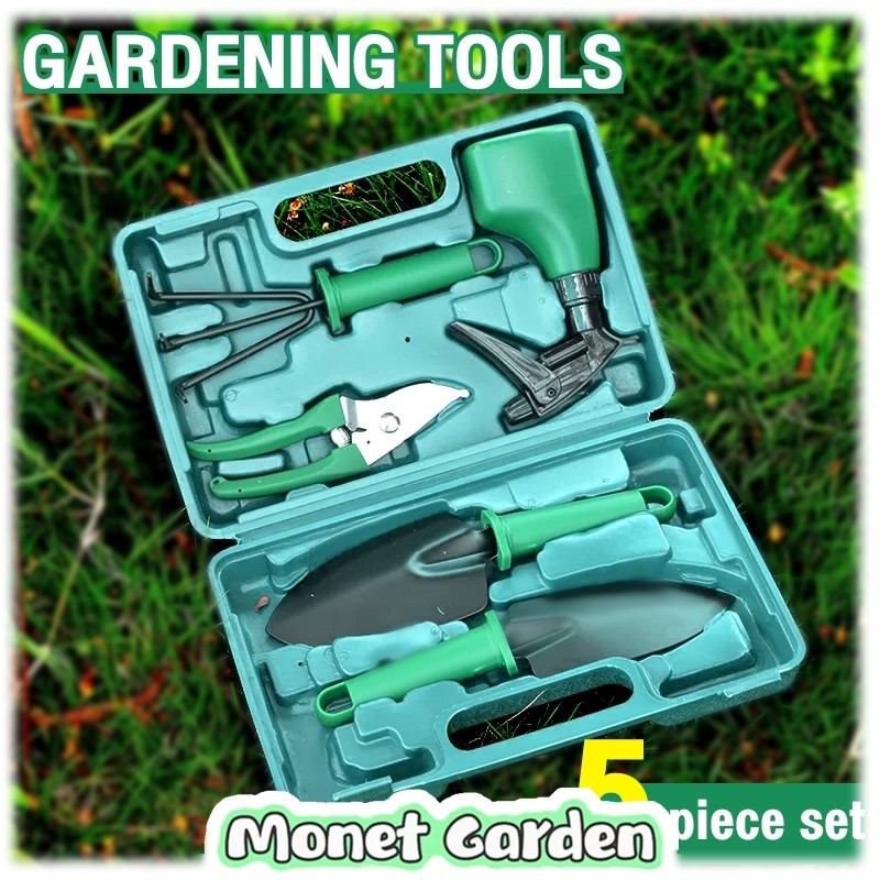 Five piece set of garden tools, plastic box five piece set, plastic ...