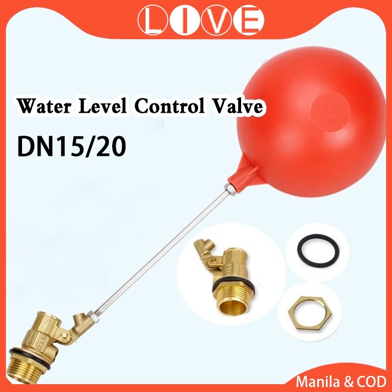 Plastic Float Ball Valve Water Tank Water Level Control Valve Brass ...
