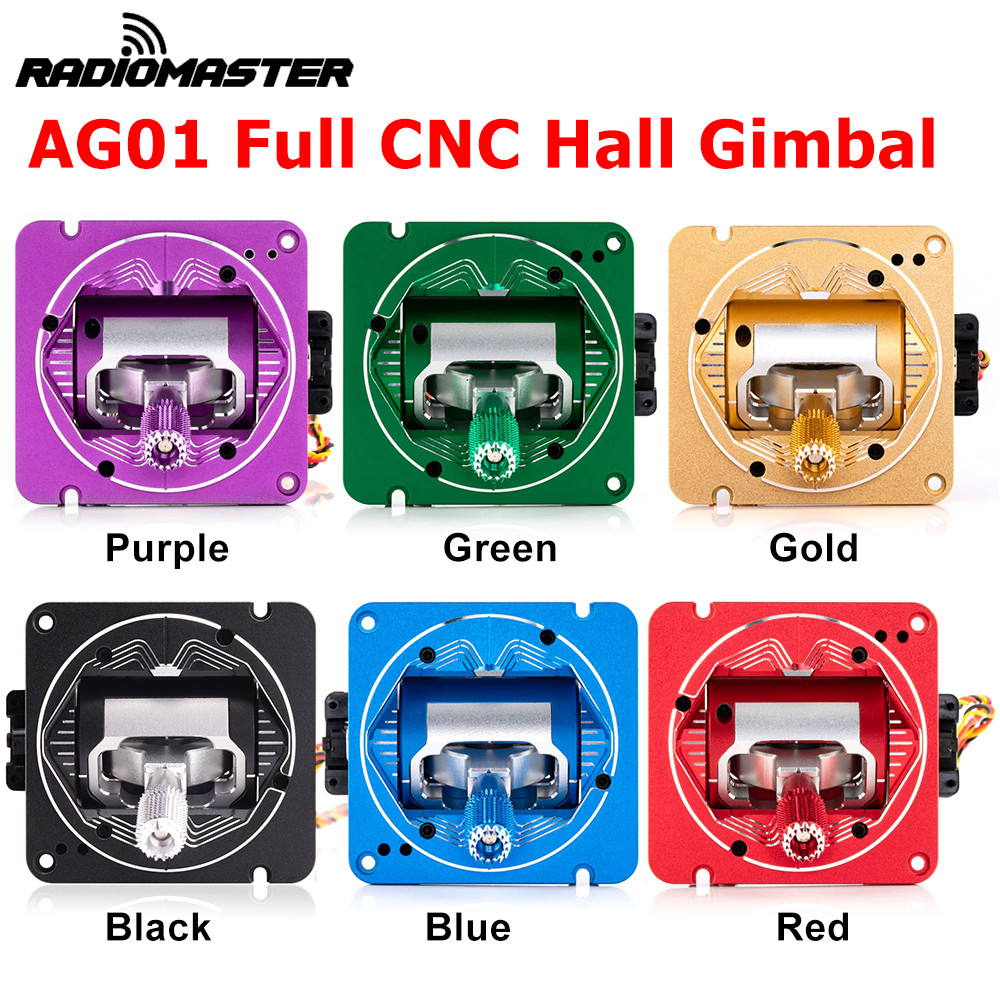 RadioMaster AG01 Full CNC Throttle Hall Gimbal Set 6 Colors suit For ...