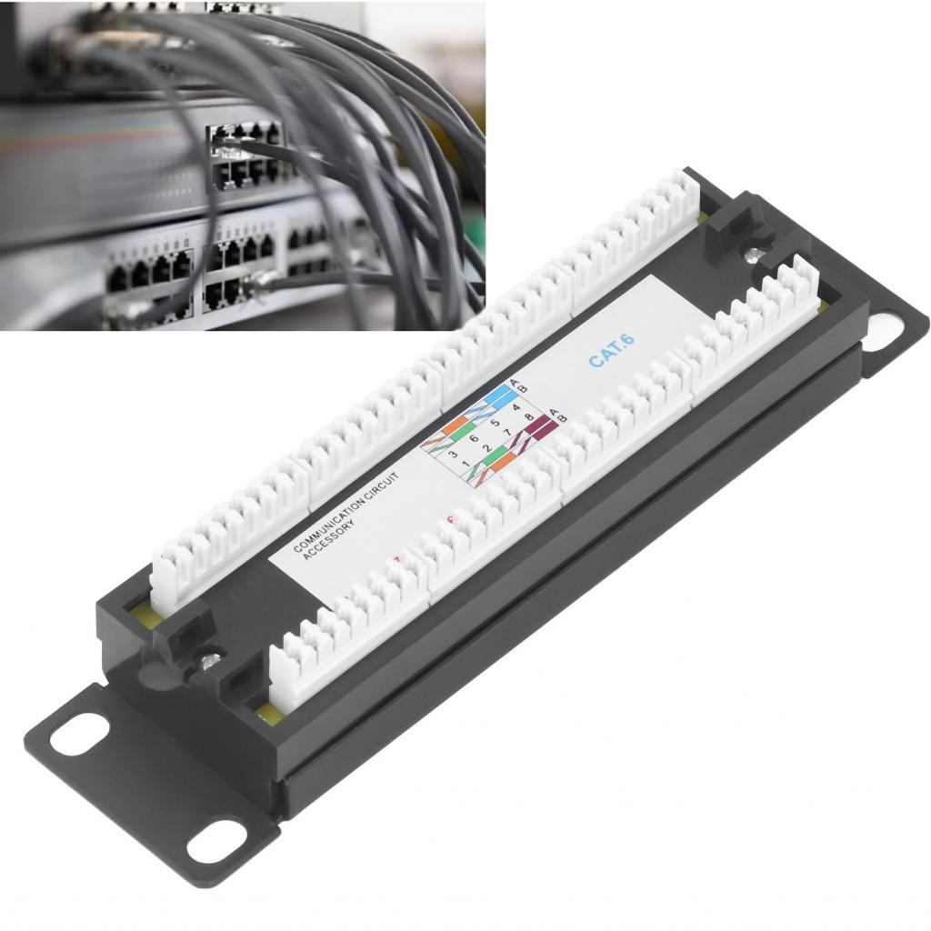 Buybybuy 8 Ports Wall Mount Network Patch Panel UTP Cat6 Unshielded ...