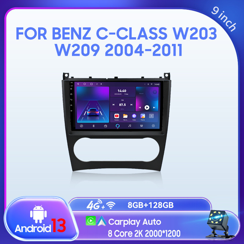 Benz C-Class W203 W209 2004-2011 2din Android 13.0Car Radio Multimedia ...