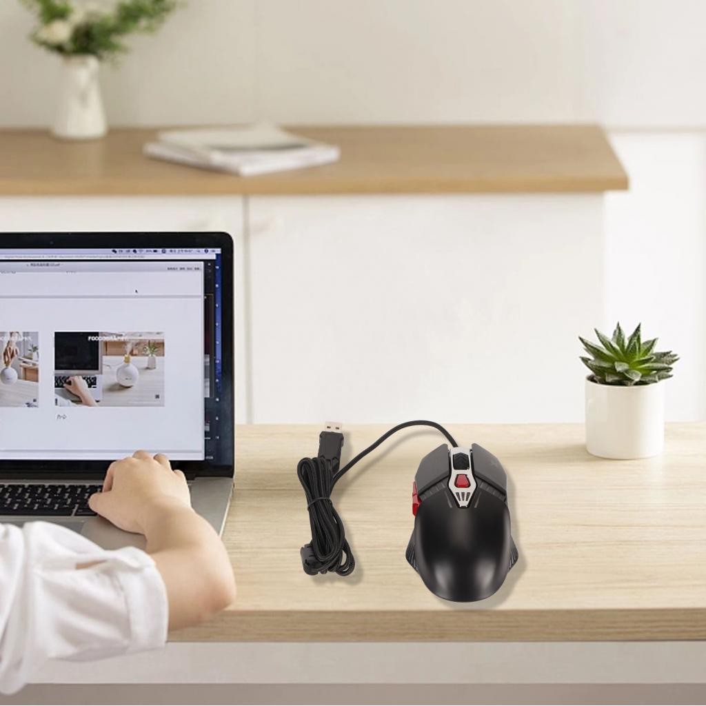 Xguli RGB Gaming Mouse Ergonomic 5V Programmable Backlit Modes Plug and ...