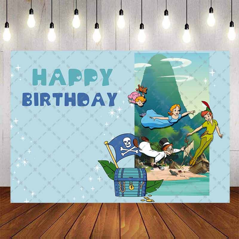Peter Pan Fairy Party Birthday Backdrop For Photography Baby Shower ...
