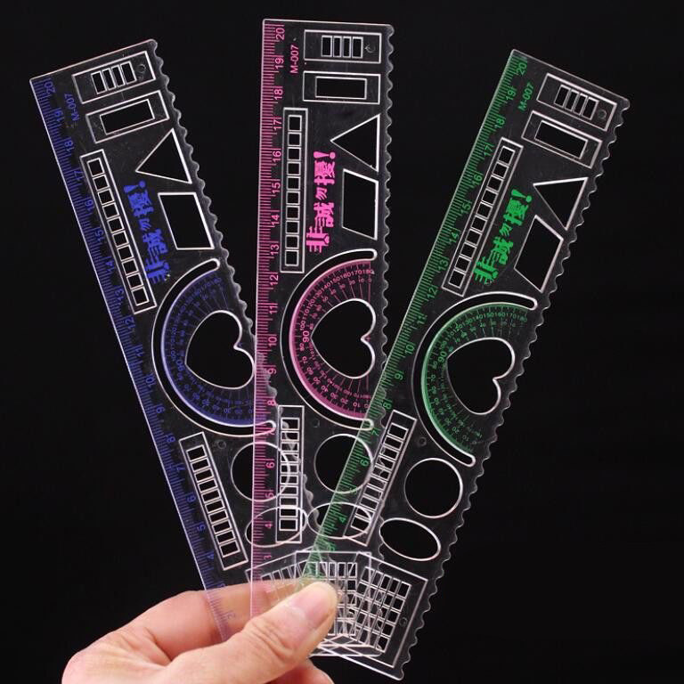 Answer Ruler Multifunctional Drawing Answer Candy Ribbon Simple Scale ...