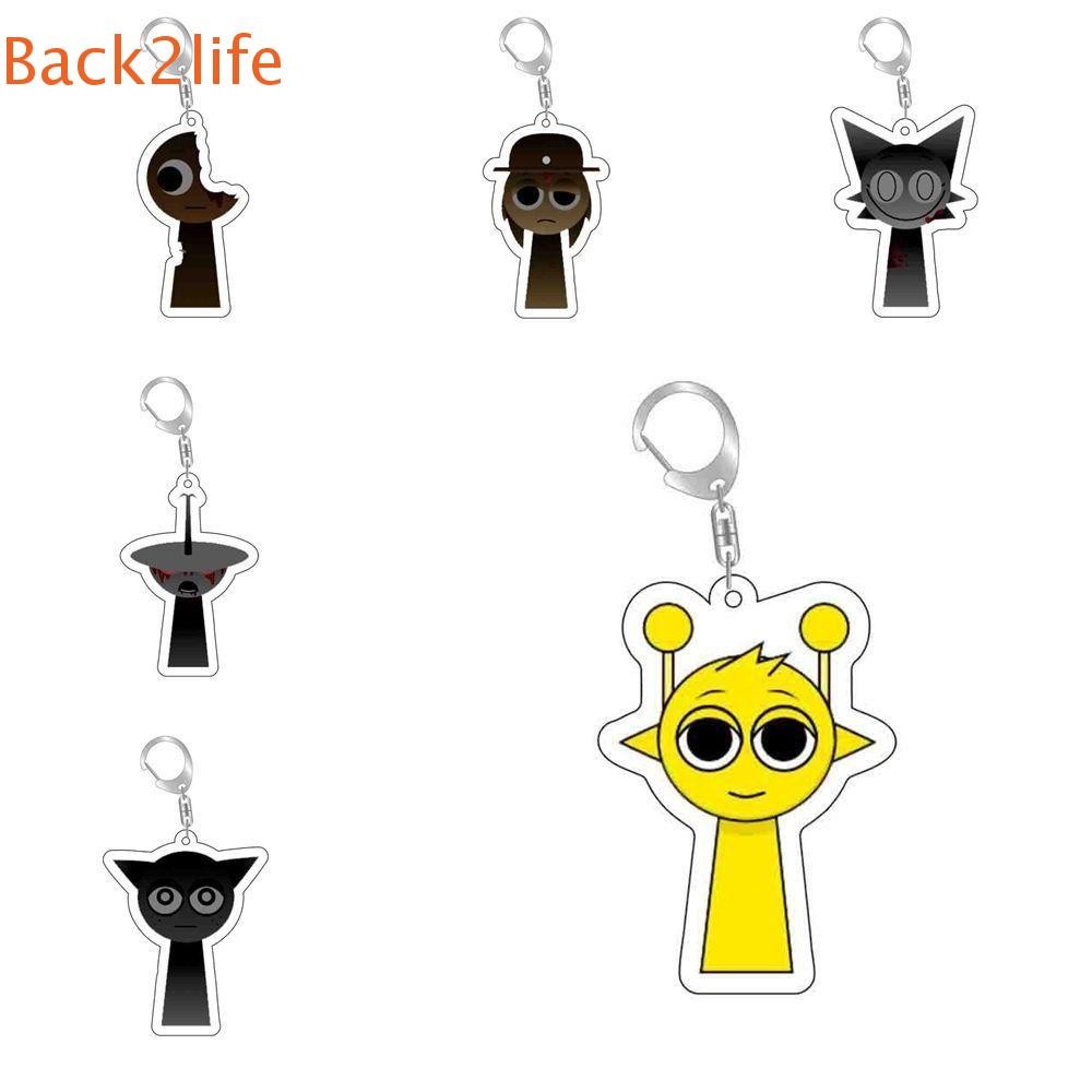 BACK2LIFE Incredibox Sprunki Games Keychain, Game Peripheral Cartoon ...