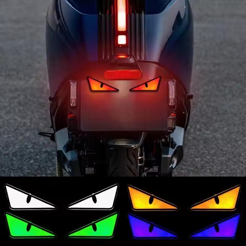 Universal Motorcycle Led Demon Eye - Waterproof Decorative Headlight ...