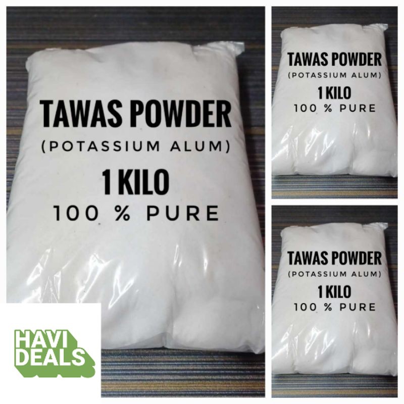 TAWAS POWDER (POTASSIUM ALUM) 100 % PURE 250G 500G 1KG | Shopee Philippines