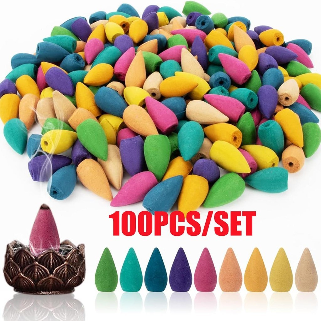 100 Backflow Incense Incense Holder Burner Home Cone Insenso For Bad ...