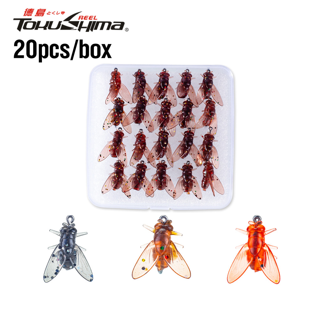 20Pcs/Boxed Fly Fishing Bait Simulation Flies Fishing Lure Sequined ...