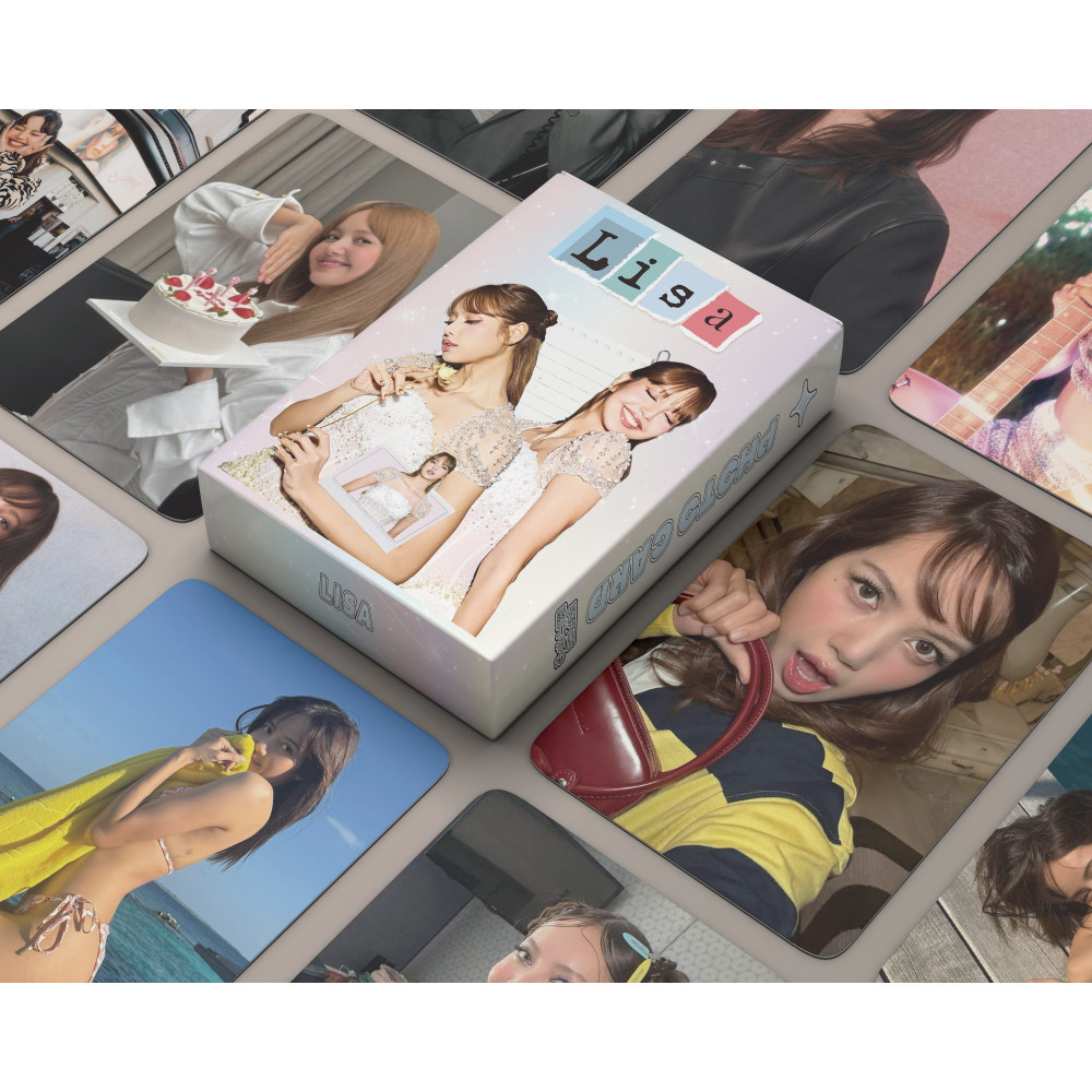 55pcs/box BP BPTG Photocards THE GAME Album JENNIE JISOO LISA ROSE Lomo ...