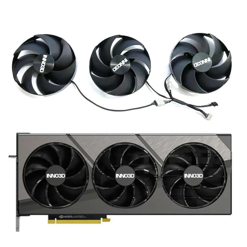 For Inno3d GeForce RTX 4080 4090 X3 OC Ventilator 98mm FD10020M12D DC ...