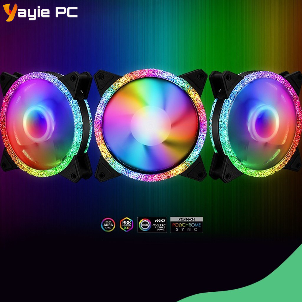 6-Pin RGB Computer Fan | CPU Cooling with LED Lighting | Shopee Philippines