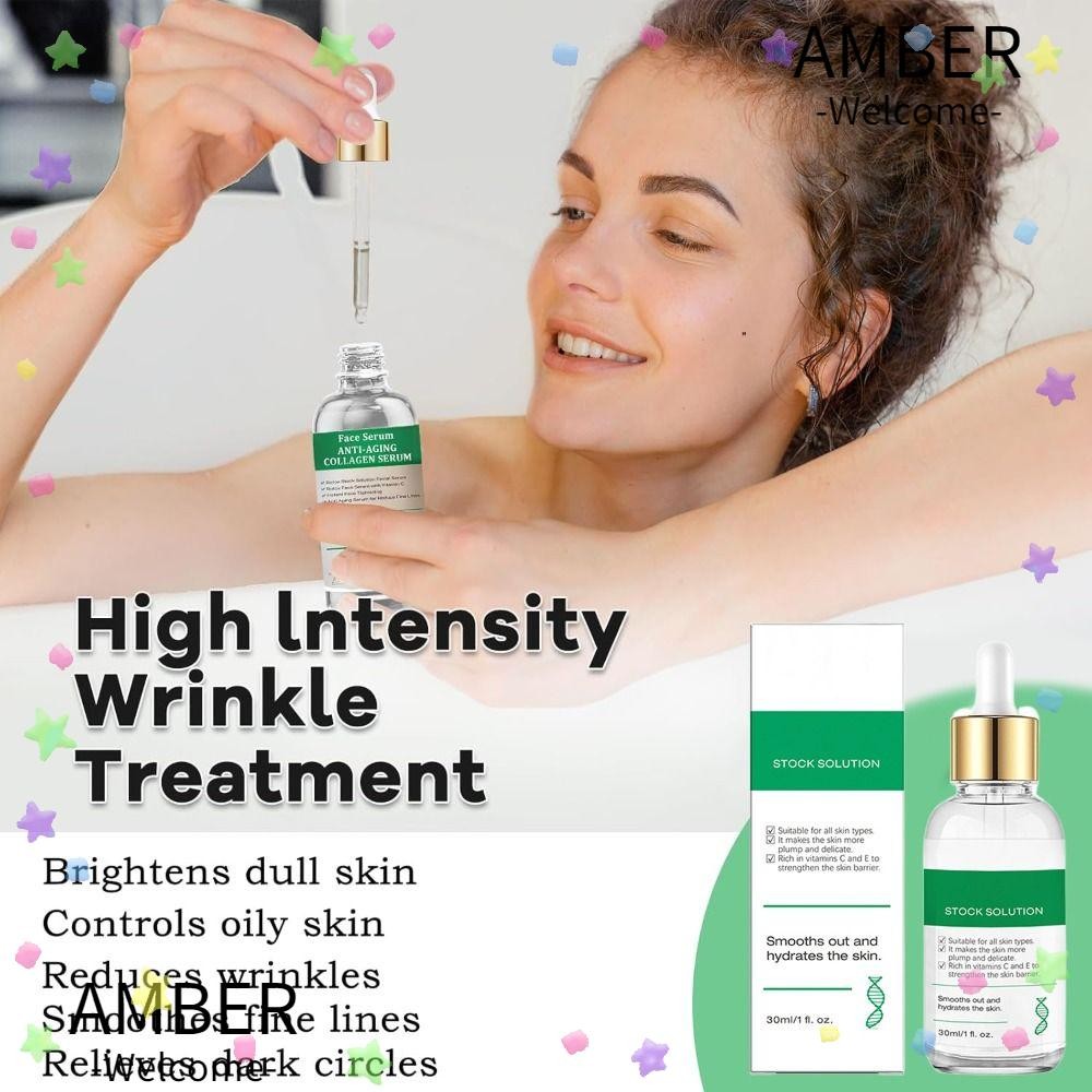 AMBER Face Serum, Instant Face Tightening Anti Aging Solution Facial ...