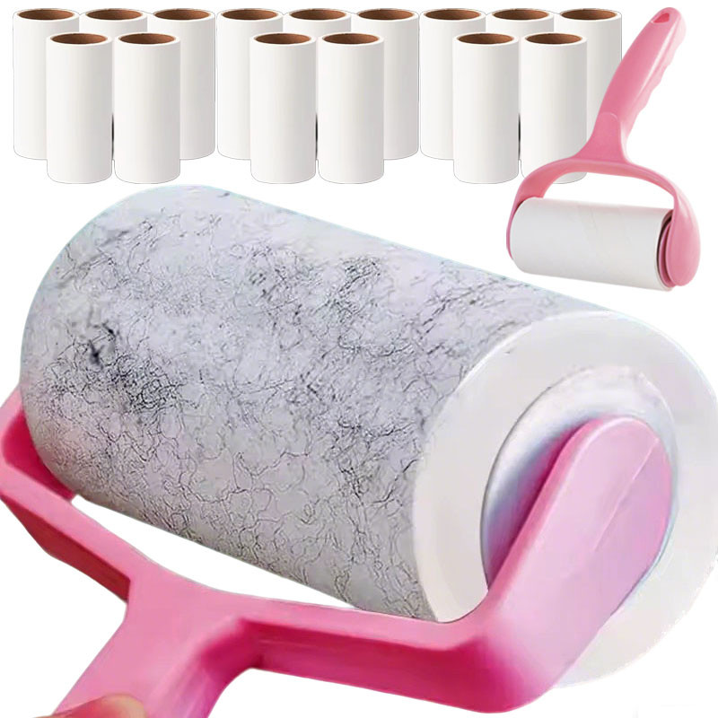 Reusable Lint Roller for Clothes / Strong Sticky Roll Paper Dust ...