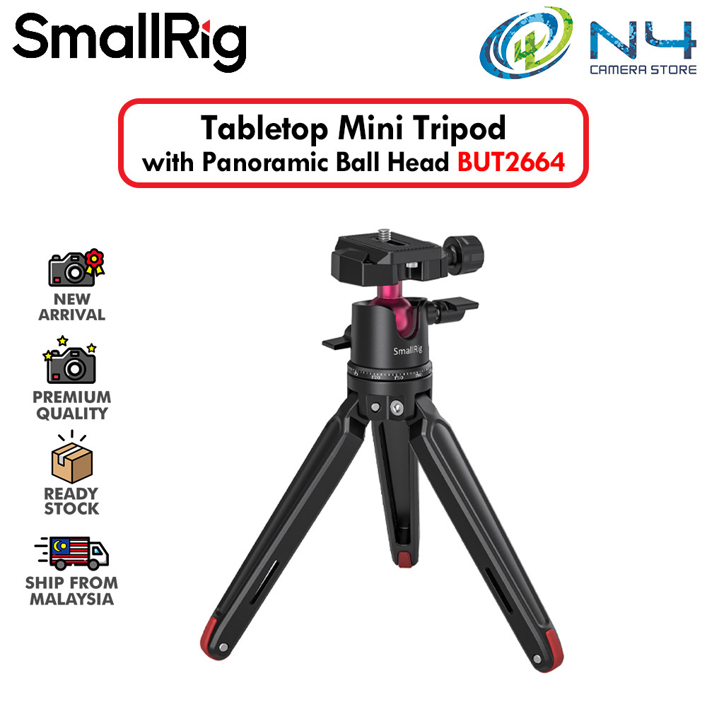 SMALLRIG TABLETOP MINI TRIPOD WITH PANORAMIC BALL HEAD (BUT2664 ...