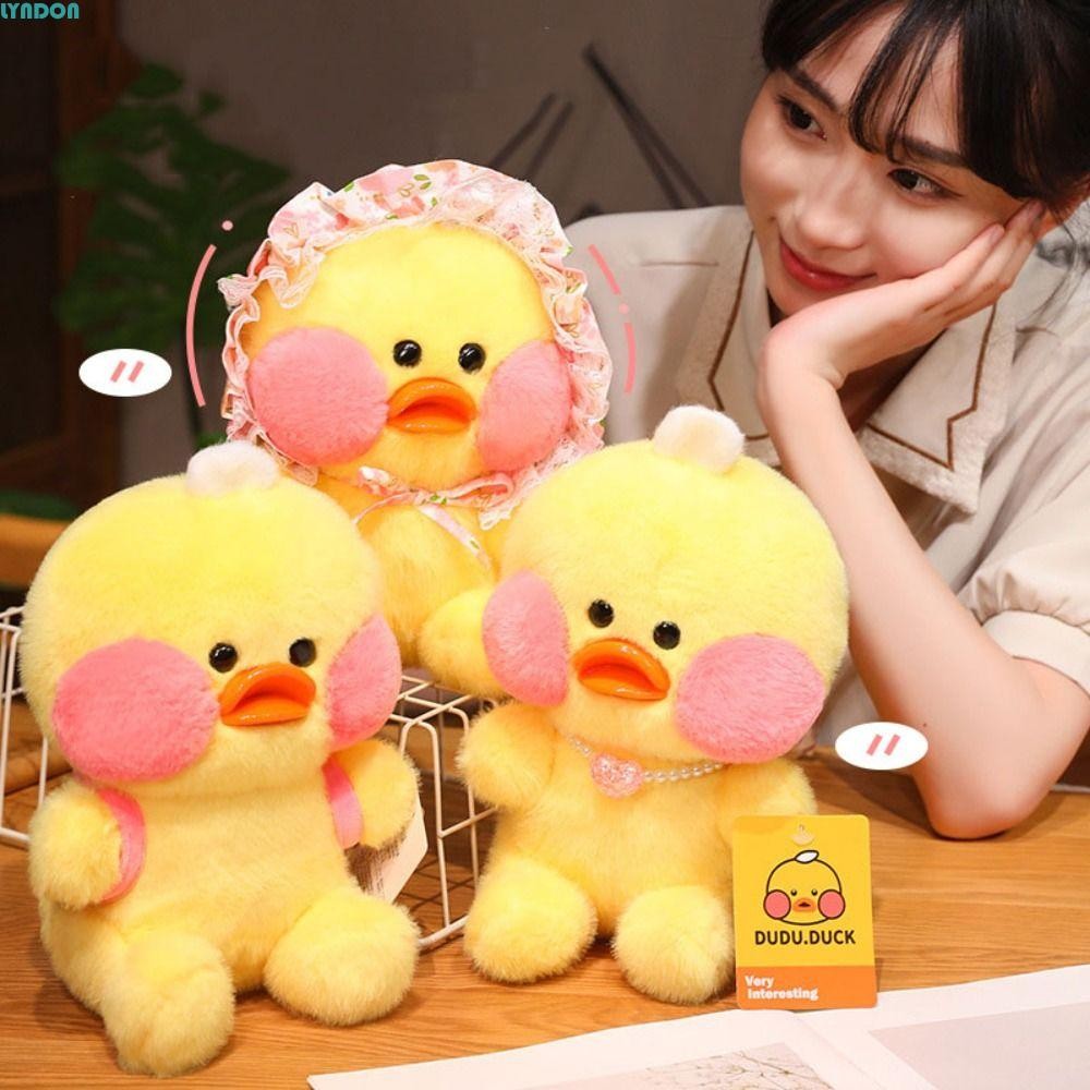 LYNDON Lalafanfan Duck Plush Toy, Pato Plush Hug Flifan Duck Yellow ...