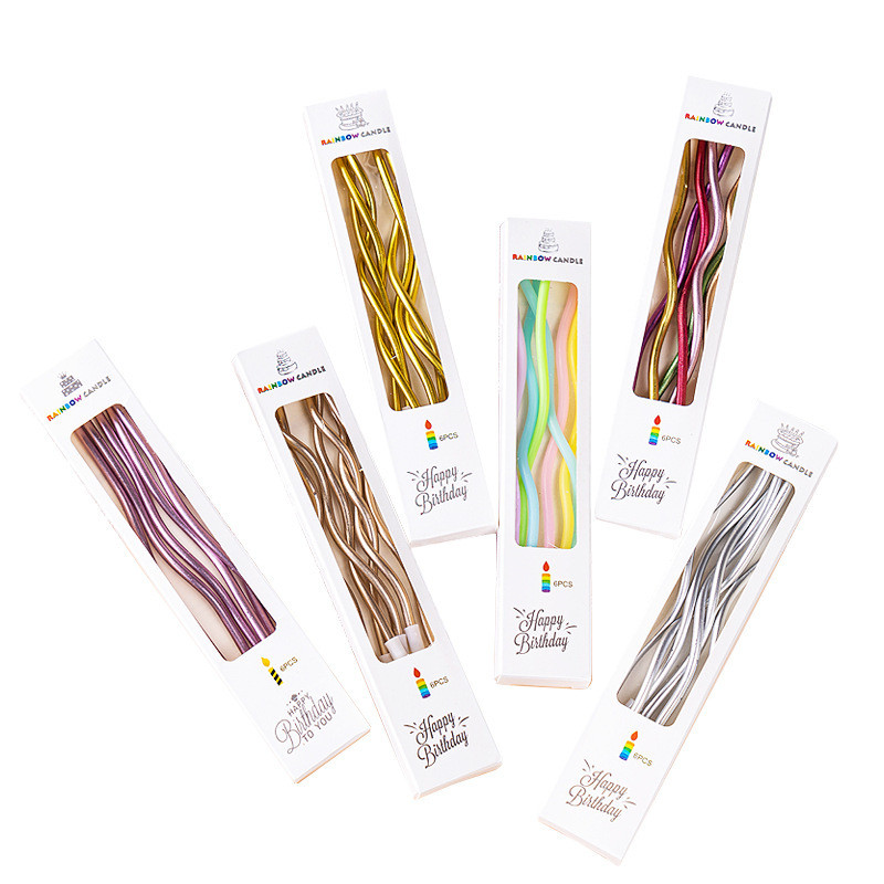 Curve Candle Curly Candle, Spiral Candle, Birthday cake candle, Elegant ...