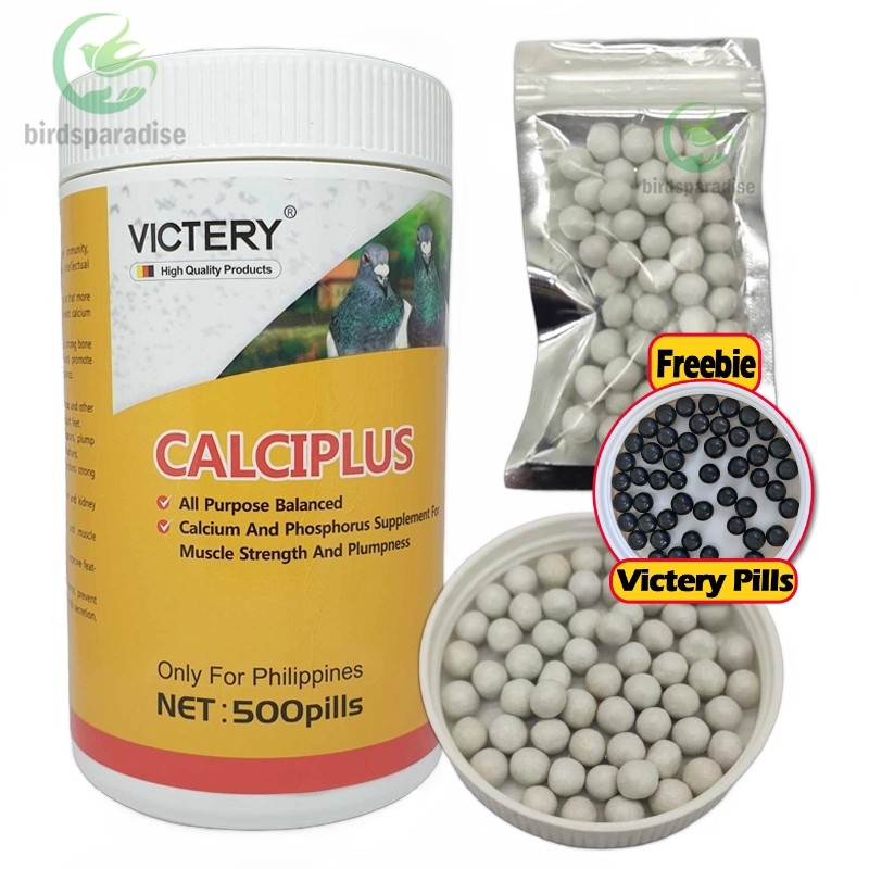 50Pcs VICTERY CALCIPLUS Strong Bones Pills Medication for Racing Pigeon ...