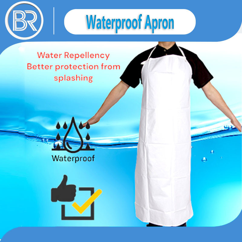 Apron Waterproof Oil-Proof Butcher Kitchen High Quality Glossy Front ...