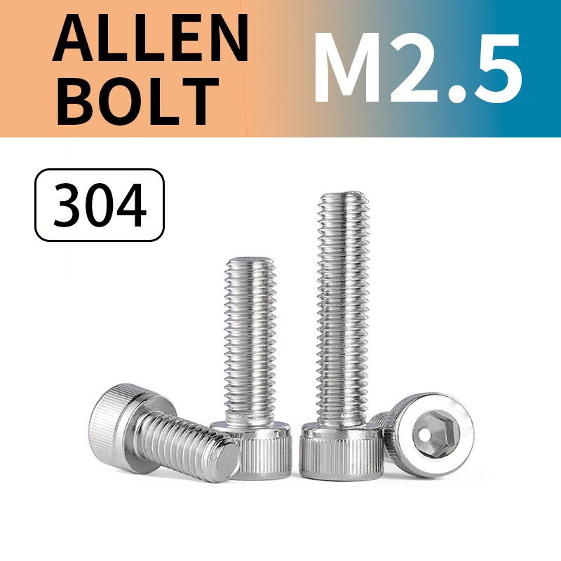 Allen bolts M2.5 stainless bolts Hex bolts | Shopee Philippines