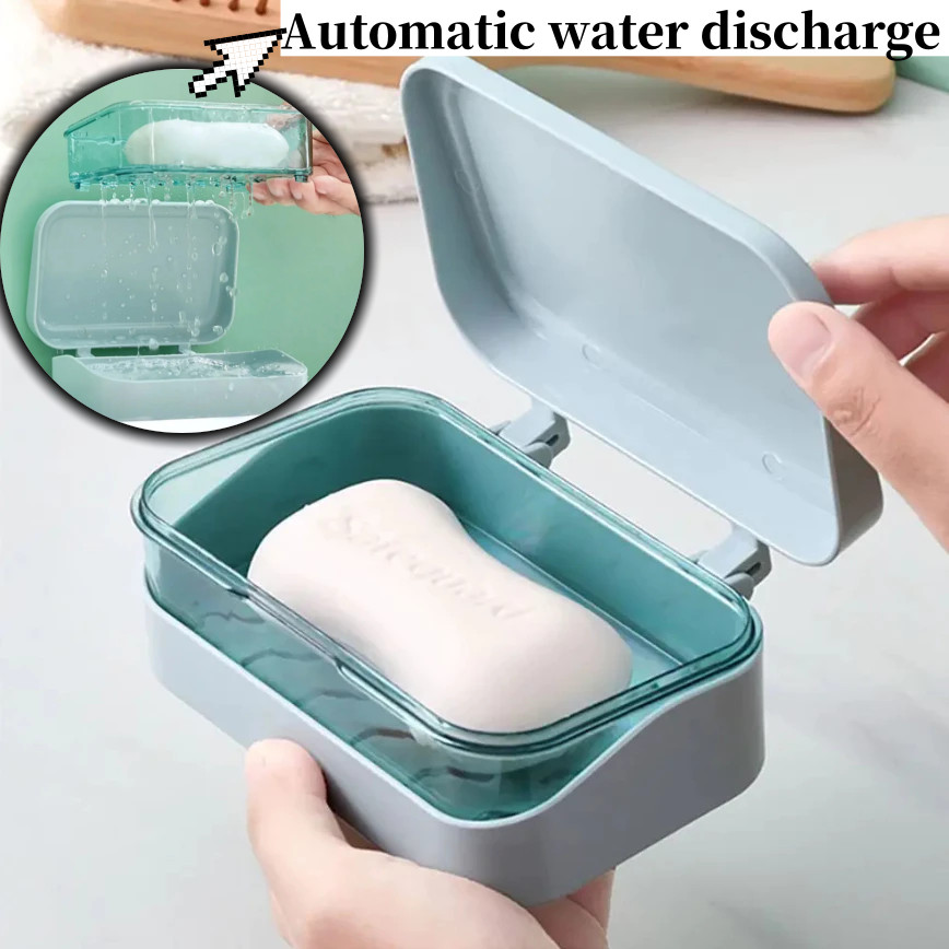 Plastic Soap Holder Portable Soap Dish Soap Box for Bathroom Shower ...