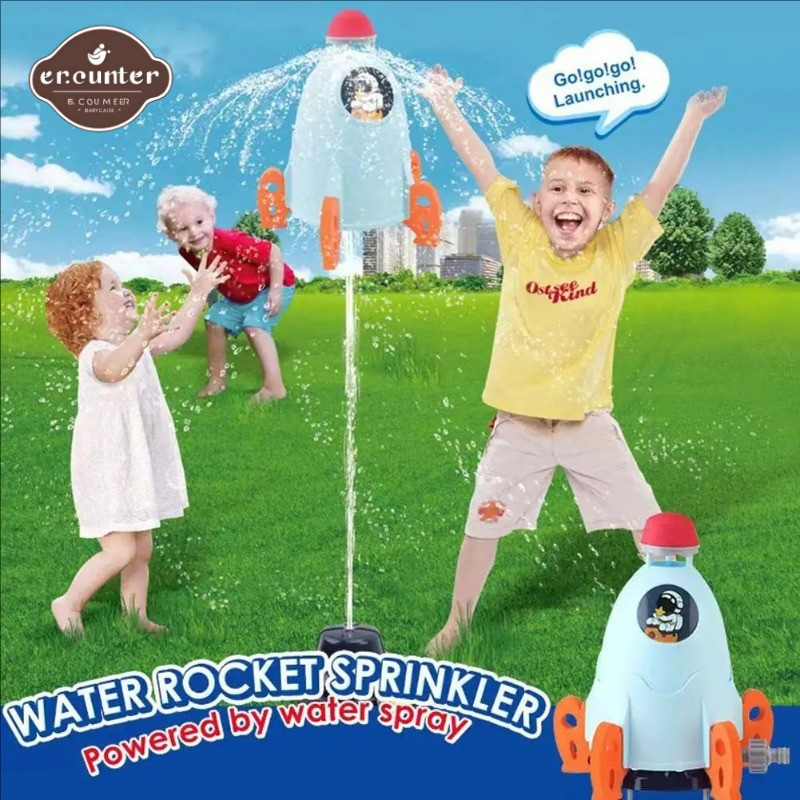 Kids Rocket Launcher Water Toy Hydro Launch Rocket Sprinkler Summer ...