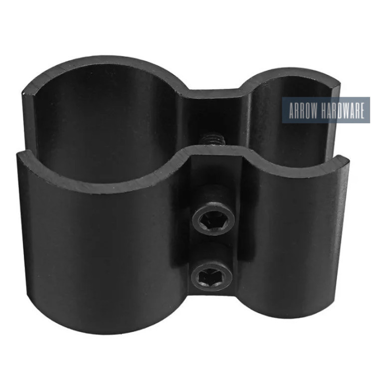 Tactical Dual Ring Barrel Mount Clamp Holder Flashlight Torch Scope ...