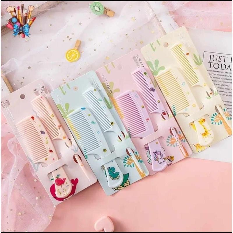 SASSY Hair Fashion Comb for Children Set Cute Color Hair Brush Haircare ...