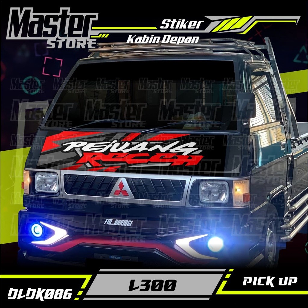 Front Cabin Decal Sticker RECEH WARRIOR All Pick Up Pick Up L300 ...