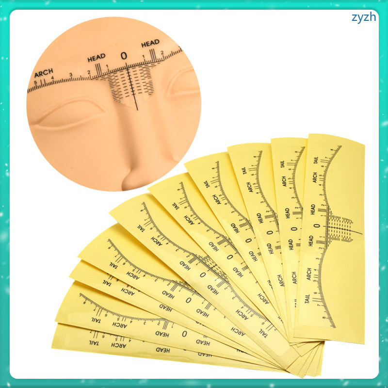 Microblading Ruler Eyebrow Grooming Stencil Threading Tool Mini Vernier ...