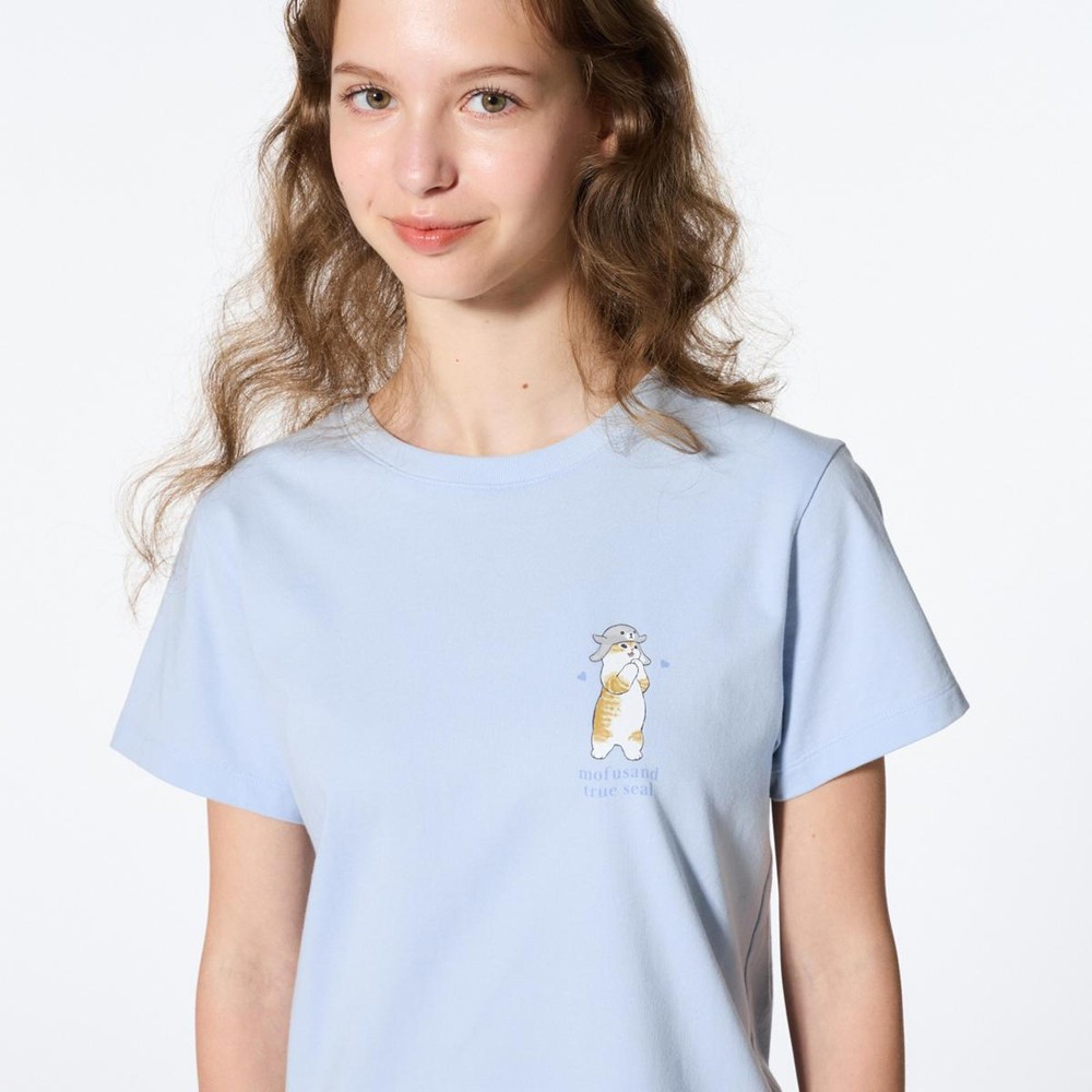 Uniqlo Women's Parent Child Mofusand Printed T-shirt Short Sleeve Cute ...