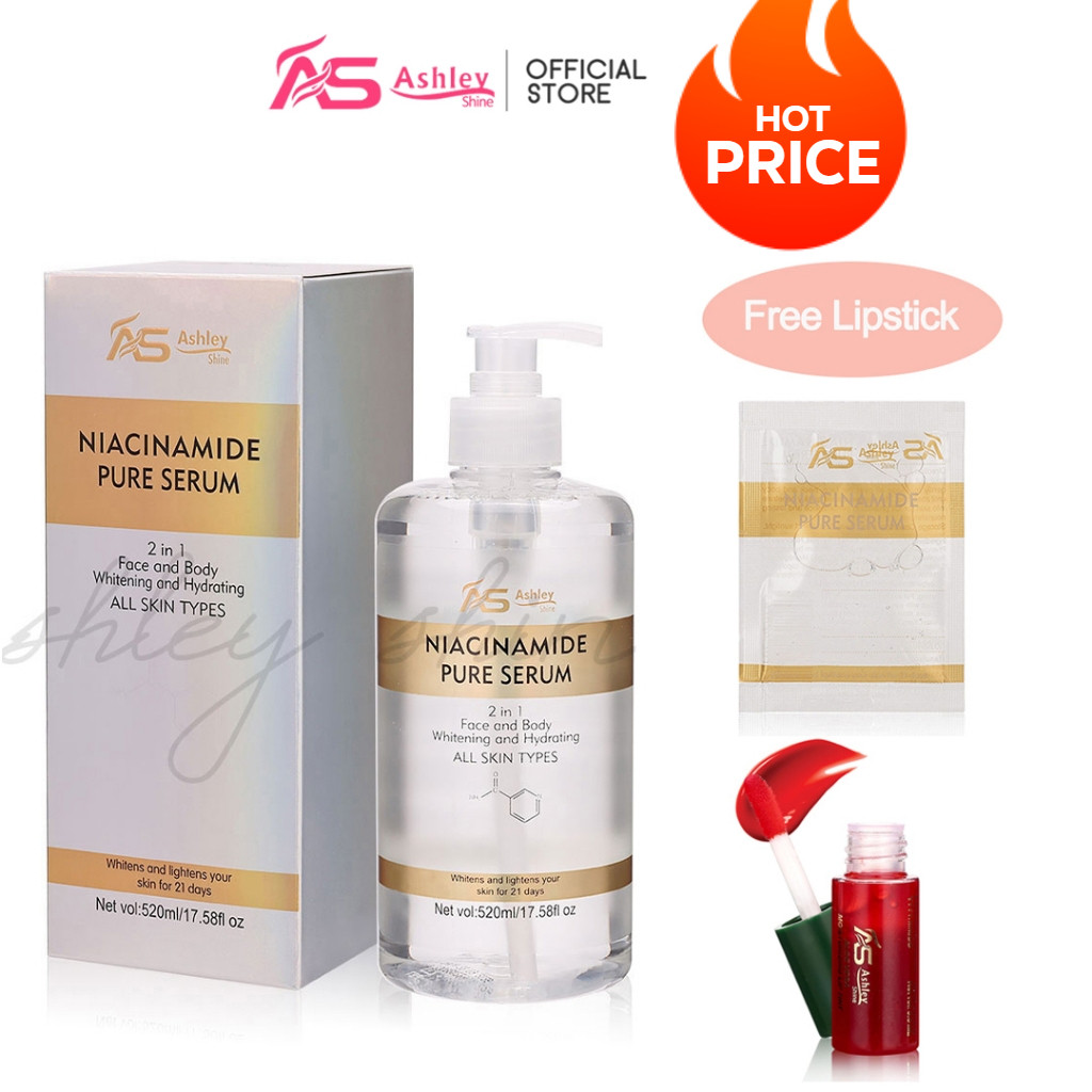Ashley Shine NIACINAMIDE Pure Serum Face and Body Moisturizes Whitening ...