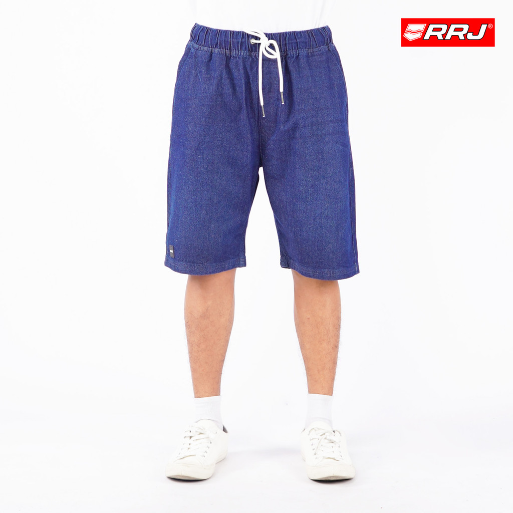 RRJ Men's Basic Denim Jogger Short Mid-Rise Rinse Wash Fabric 165583-U ...