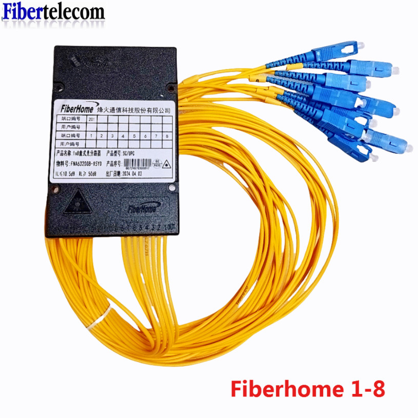 Fiberhome 1:8 FTTH Fiber Optical Splitter Cable SC UPC PLC Fiber ...