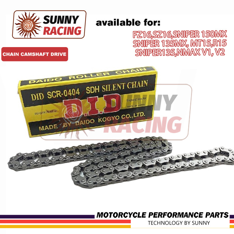 DID TIMING CHAIN FZ16,SZ16,SNIPER 150MX,SNIPER 135MX,MT15,R15,SNIPER135 ...